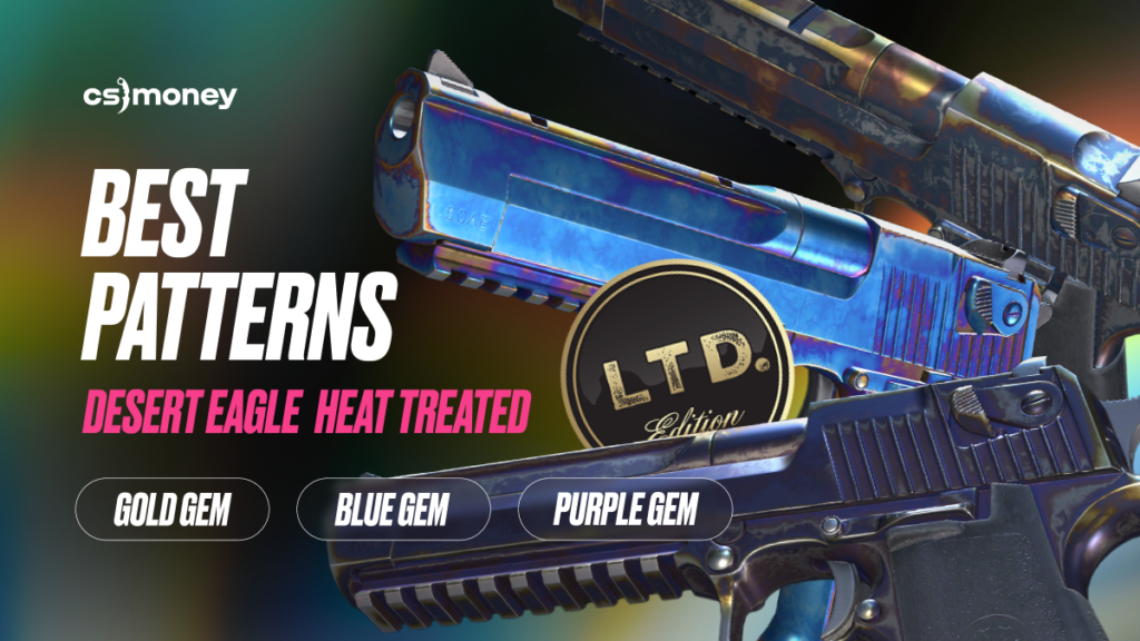 Deagle Heat Treated Pattern Guide: Blue, Gold, Purple Gems ...